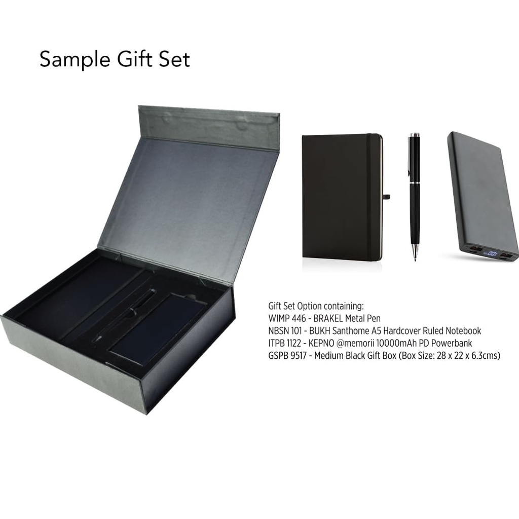 Gift Set Packaging with Magnet Closing (Medium) - Black | Jasani